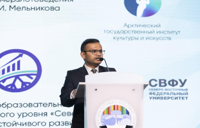 Consul General of India, Mr. Siddarth Gowrav speaking at the Plenary ...
